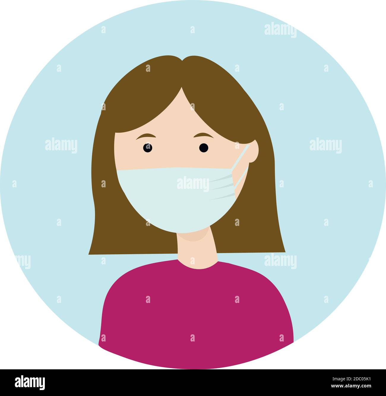 Woman wears mask prevent hi-res stock photography and images - Alamy