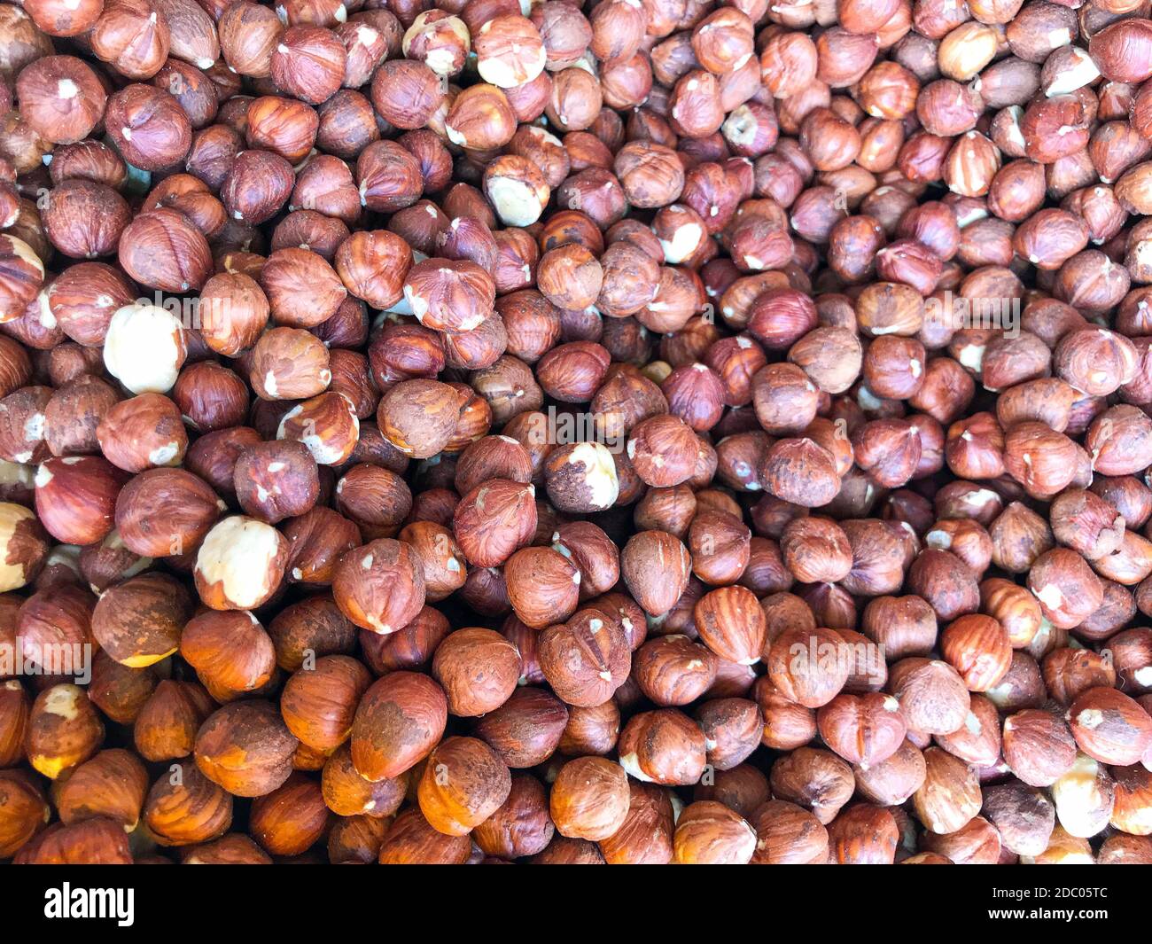 Close-Up Of Peeled Hazelnuts. Healthy Fresh Food Background Stock Photo ...
