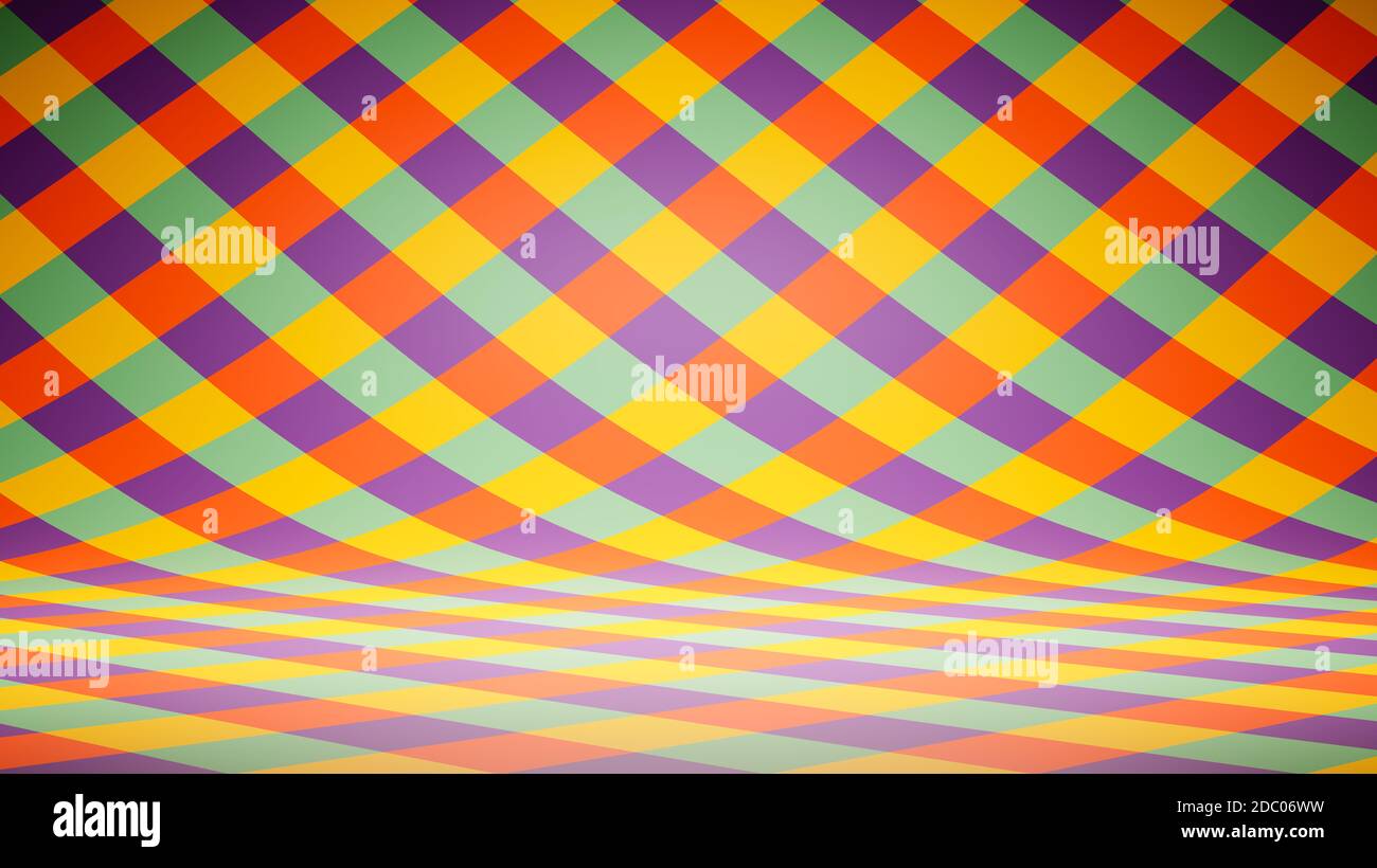 Empty Blank Colorful Striped Pattern Studio Background 3D Render ...