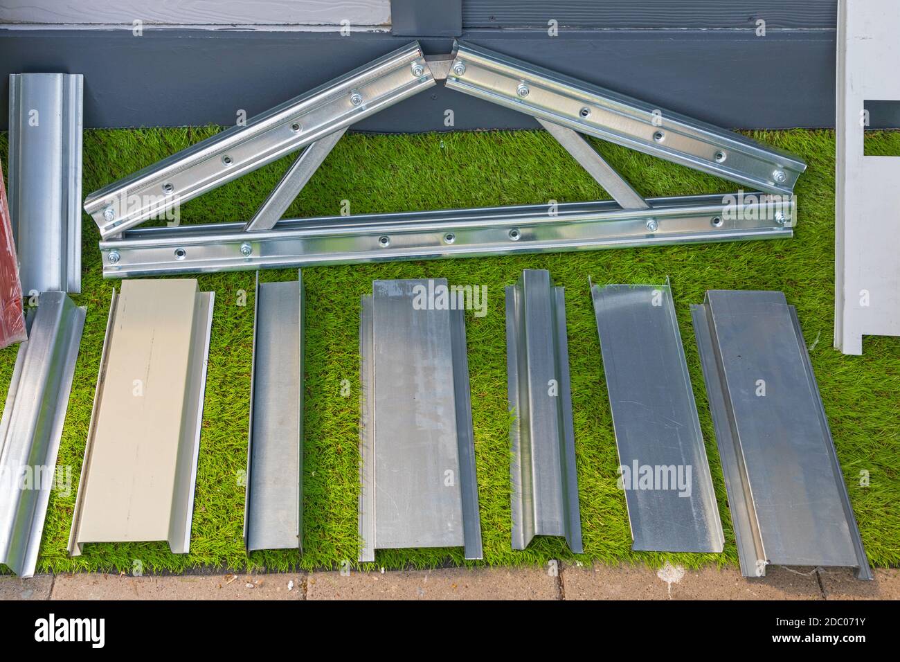 Stainless Steel Structural Material for House Construction Stock Photo ...