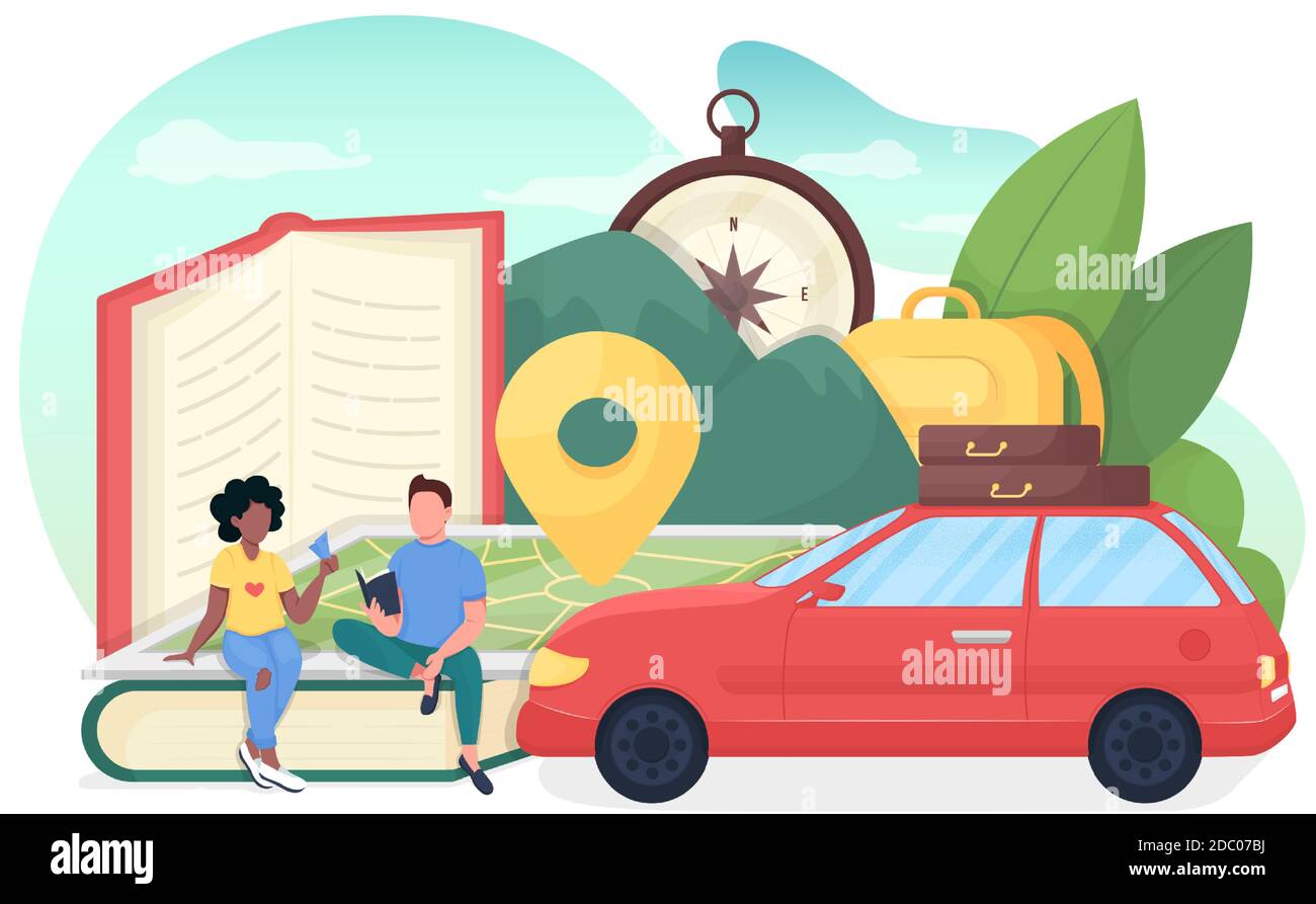 Study abroad flat concept vector illustration Stock Vector Image & Art ...