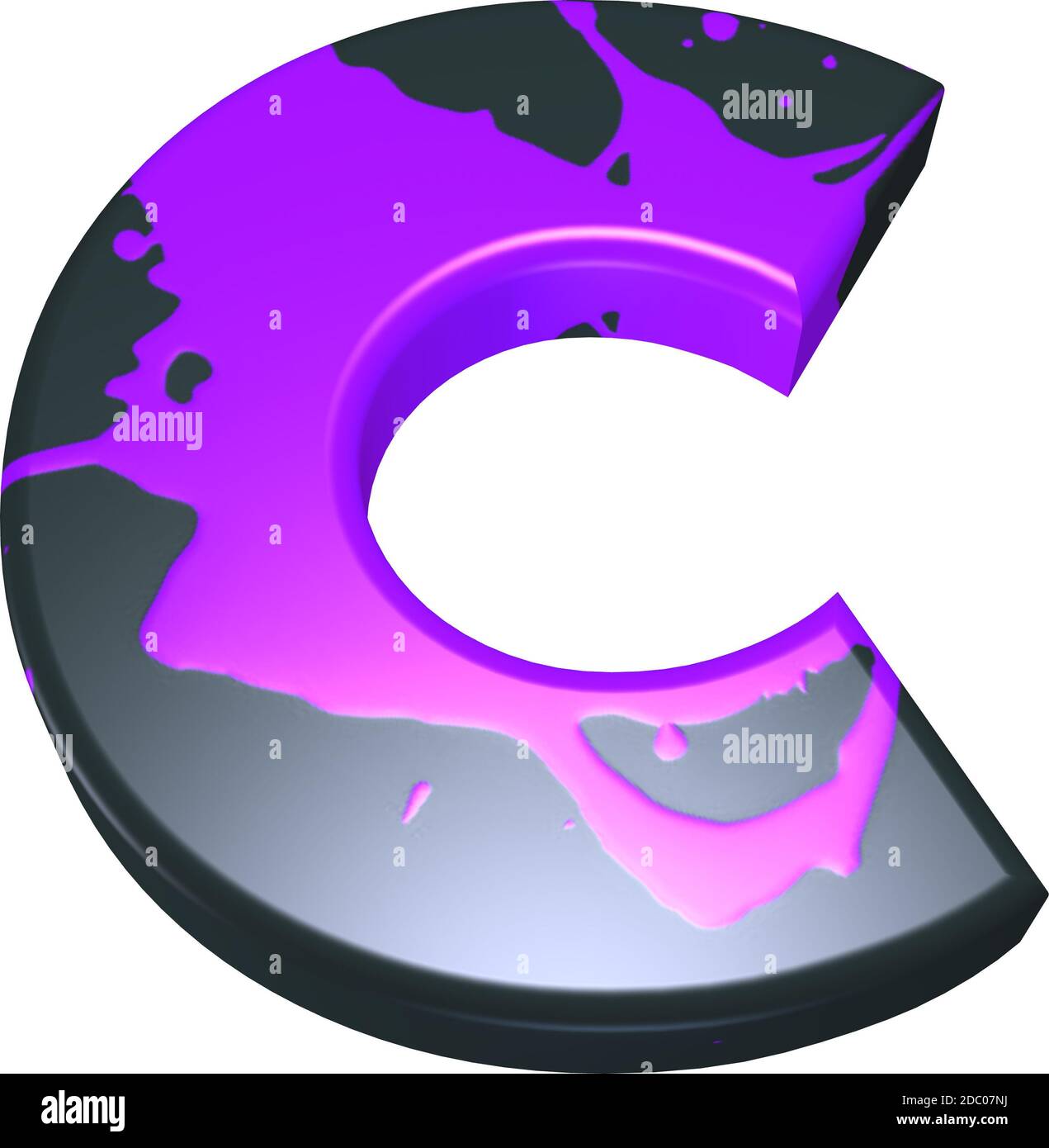 3D font design. Lettering design Stock Photo - Alamy