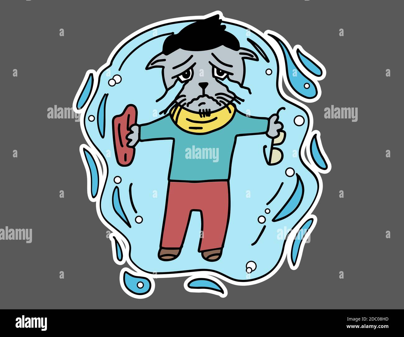 Puddle animals Stock Vector Images - Alamy
