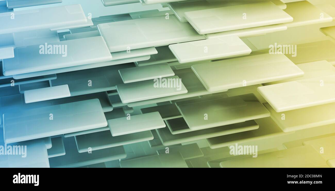 Technology Network with Moving Data Packets Stock Photo - Alamy