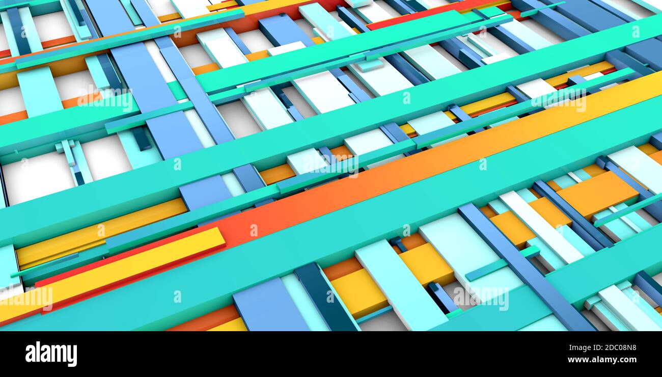 Data Management Algorithm Background in Blue Orange and Yellow Stock ...