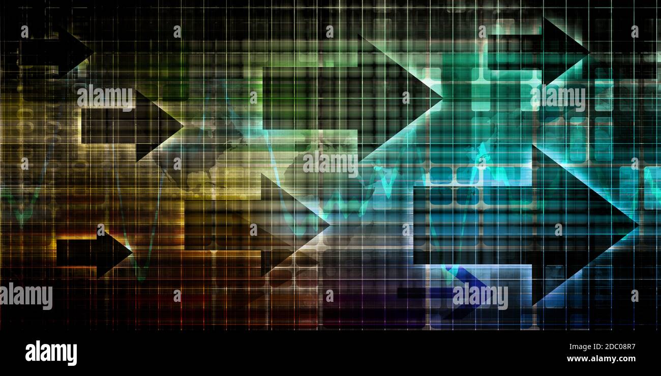 Future Abstract with Arrows Moving Forward as Business Technology Stock ...