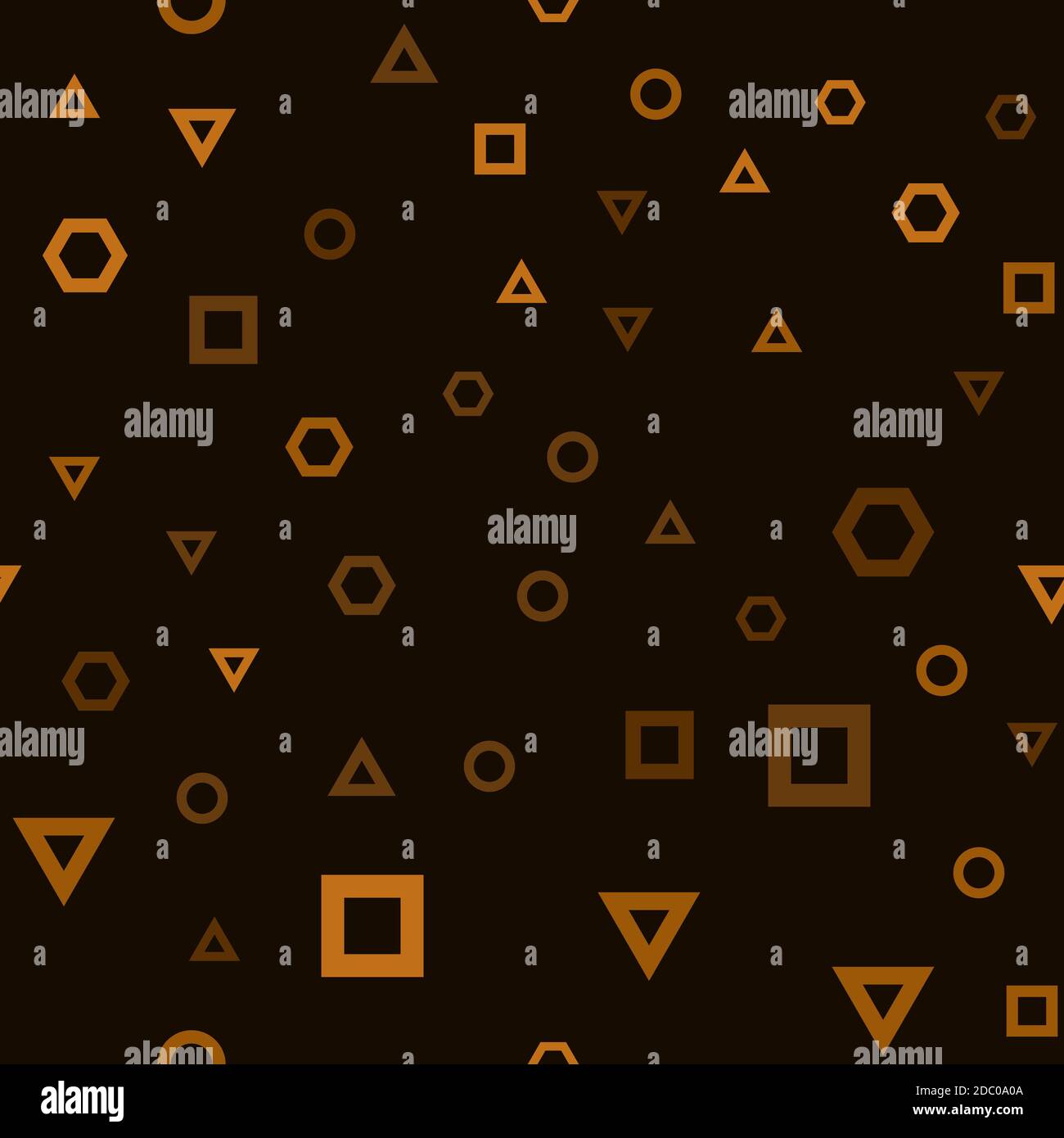 seamless pattern - square, triangle, circle, hexagon Stock Photo - Alamy