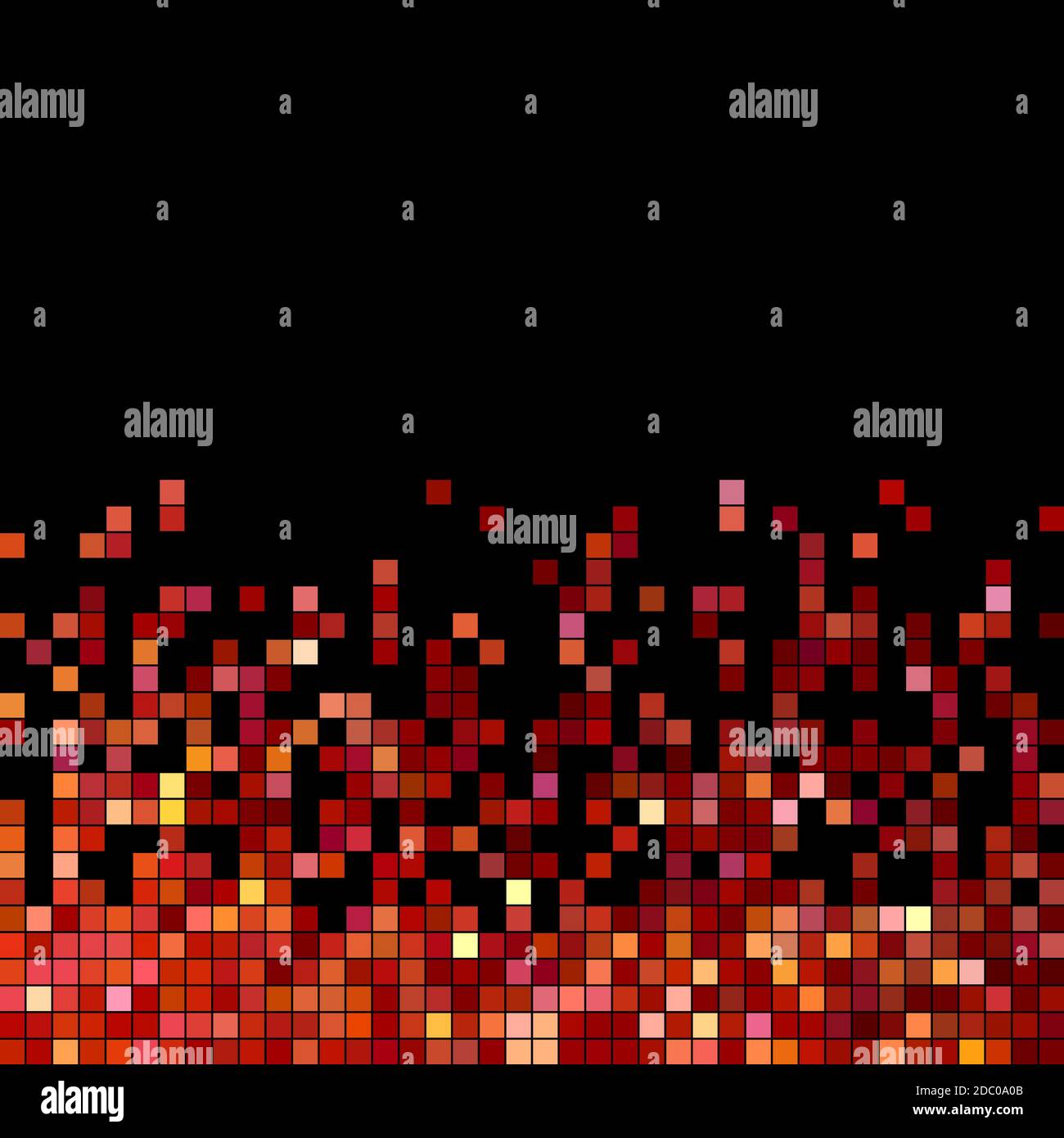 abstract square pixel mosaic background - red Stock Photo - Alamy