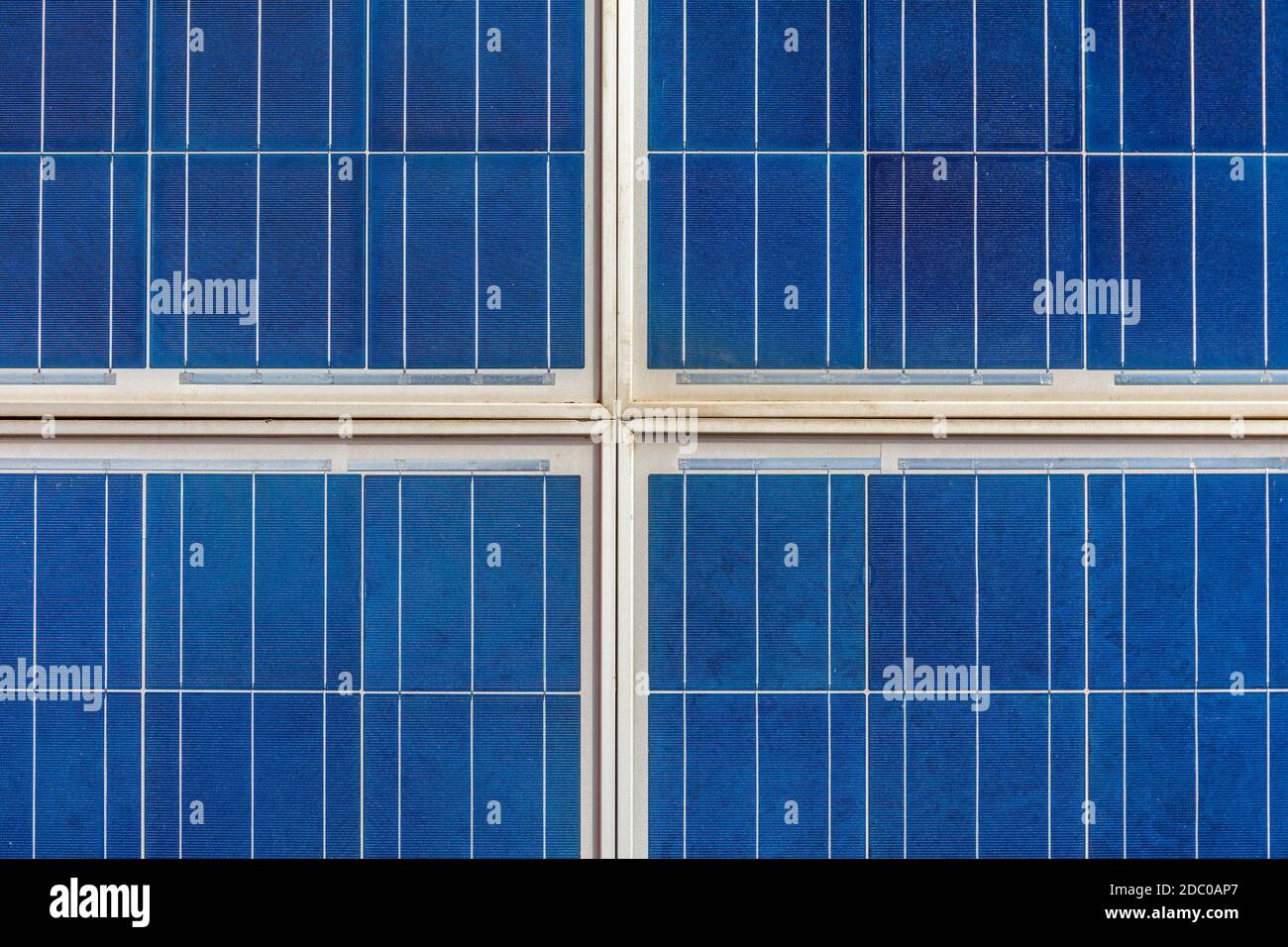 Four Big Solar Panels Home Electric Power System Stock Photo - Alamy