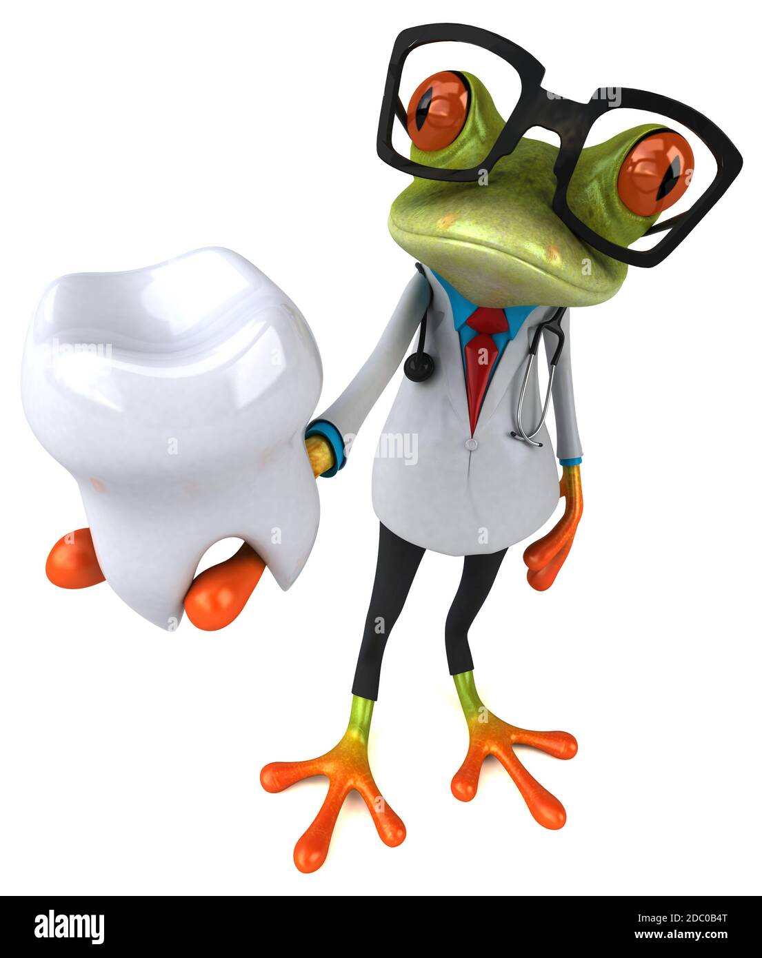 Frog doctor - 3D Illustration Stock Photo - Alamy