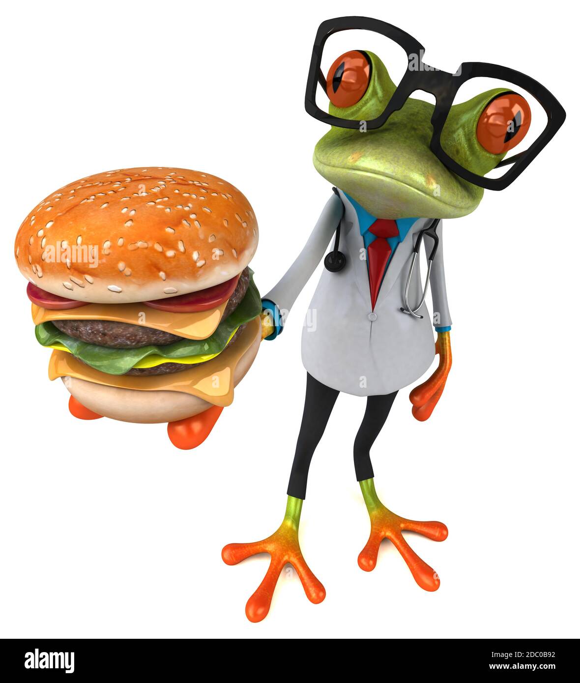 Frog doctor - 3D Illustration Stock Photo - Alamy