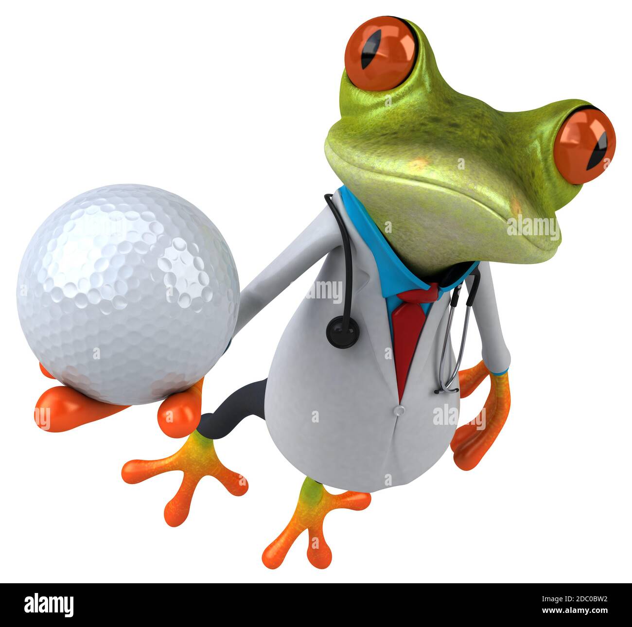 Frog doctor - 3D Illustration Stock Photo - Alamy