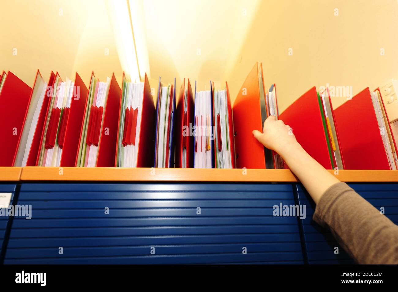 files, documents and paperwork in the office administration and ...