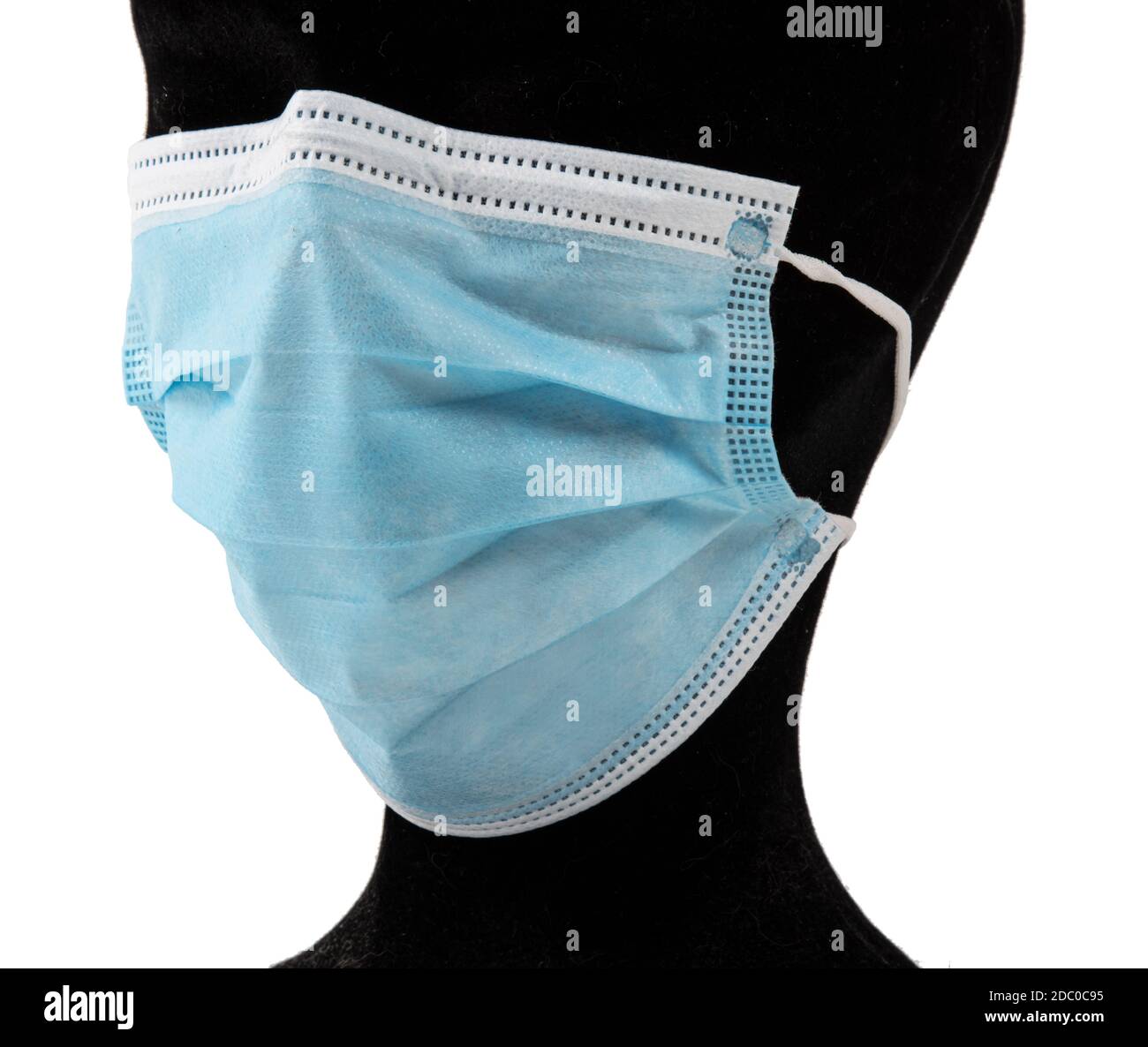 blue protective face mask white background Stock Photo - Alamy