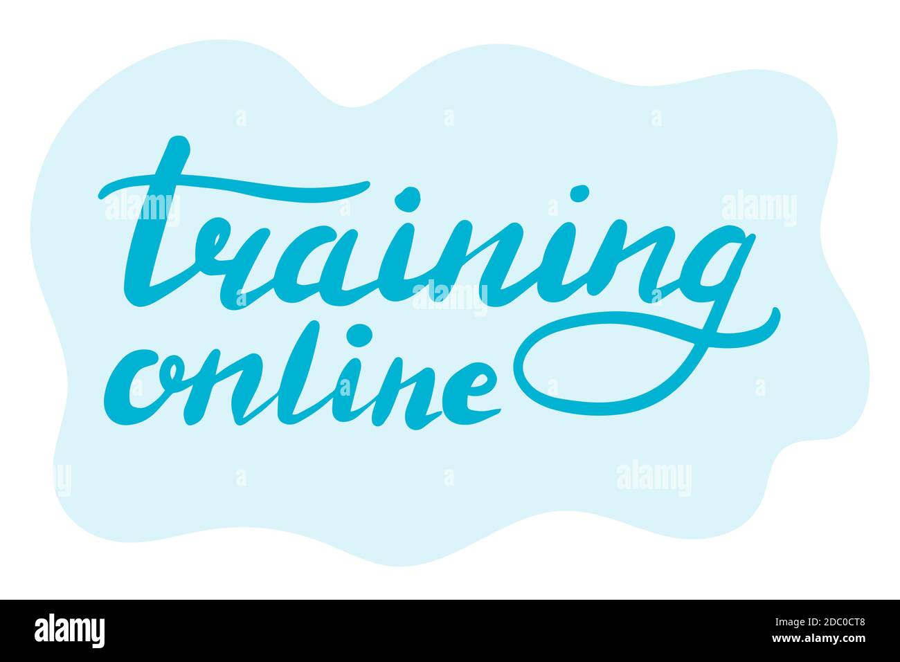 Training online, education concept. Logo, badge, poster, banner ...