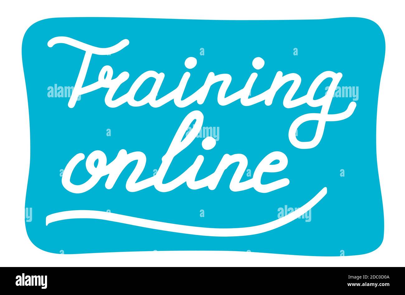 Training online, education concept. Logo, badge, poster, banner ...