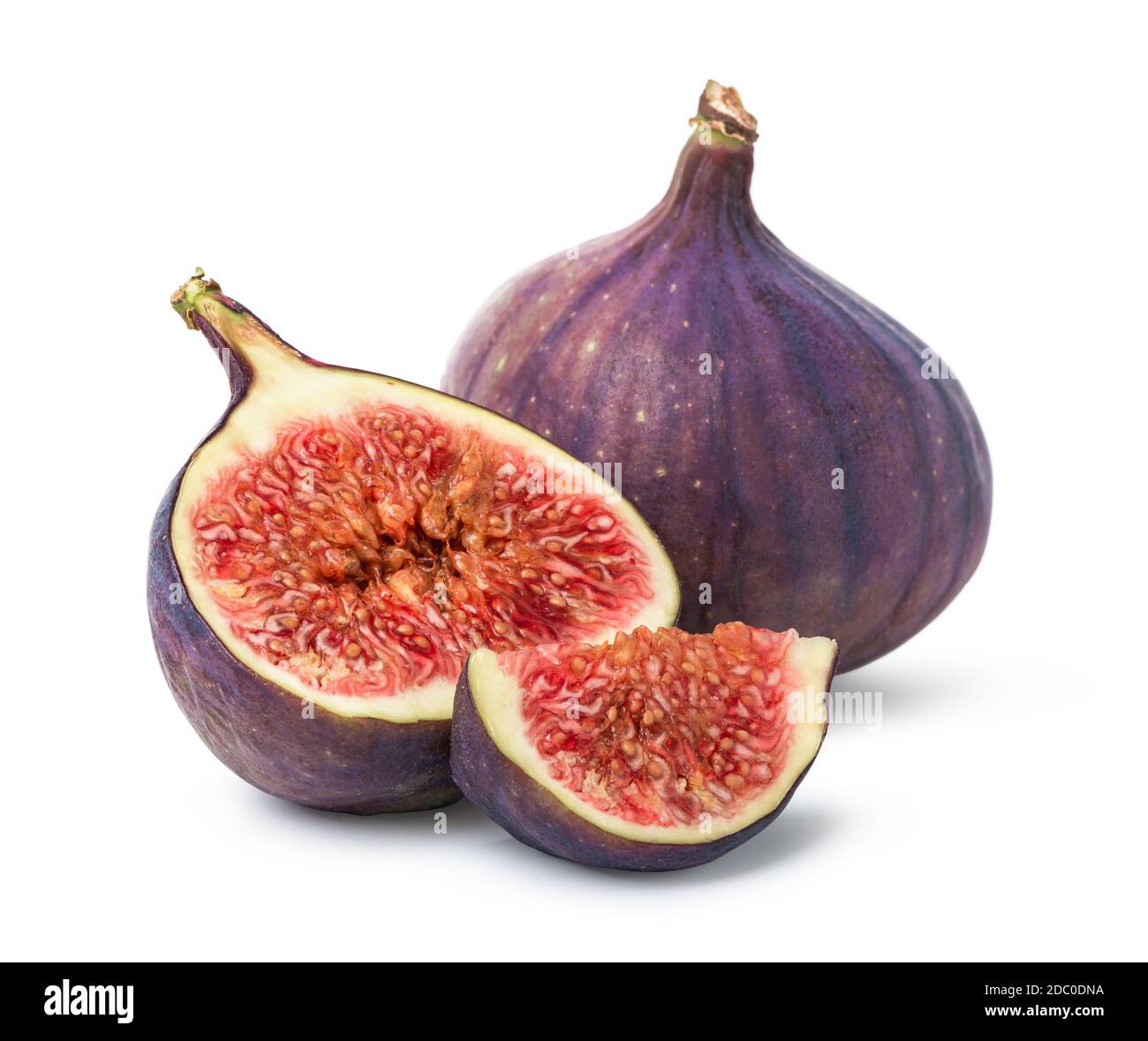 Sweet ripe figs isolated on a white background Stock Photo - Alamy