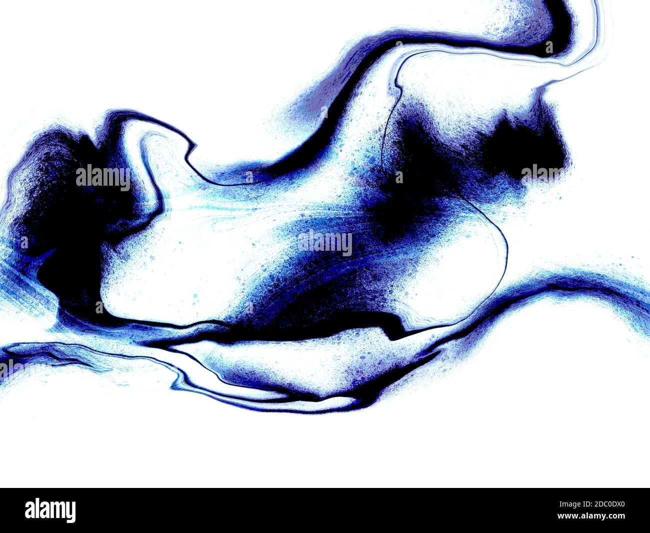 Abstract background blue color, Fluid design acrylic artwork Stock ...