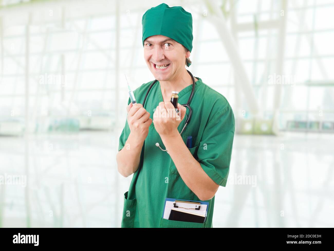 Mad Doctor Syringe High Resolution Stock Photography and Images - Alamy