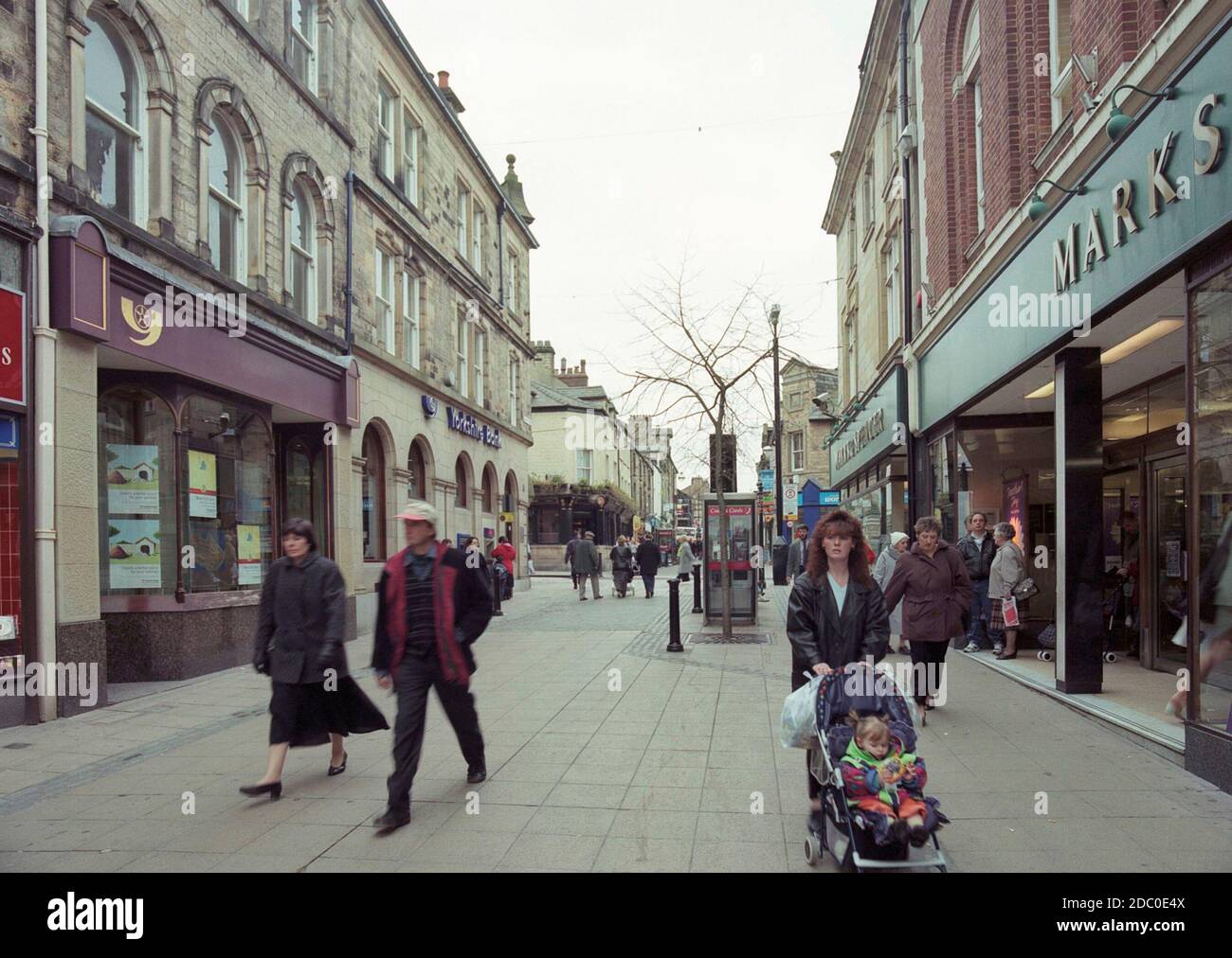 1997, Yorkshire Bank Building on High Street, lancaster, North West ...