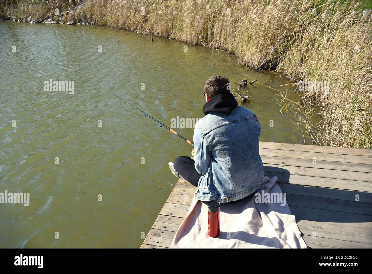 Person looking at lake fish hi-res stock photography and images - Alamy