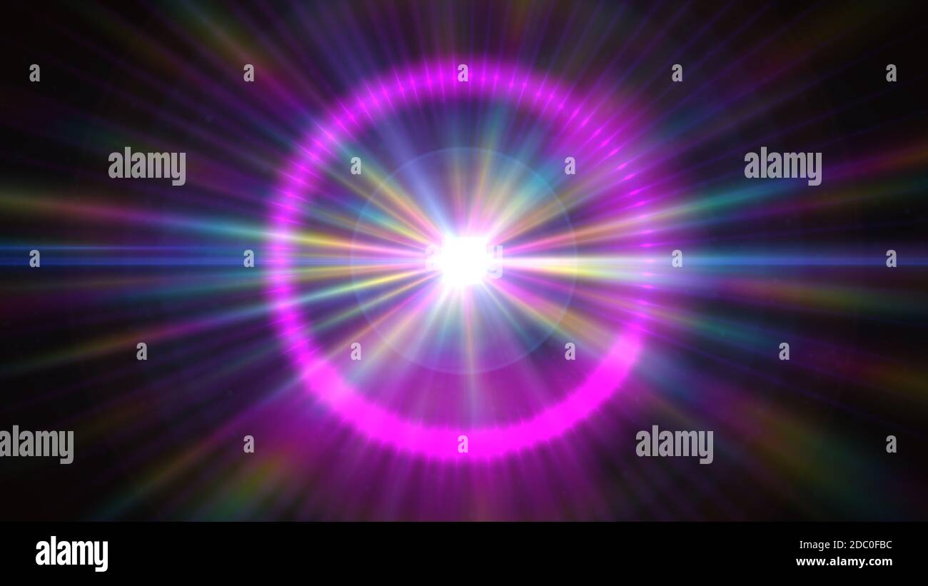 pulse ray light star abstract, render illustration Stock Photo - Alamy