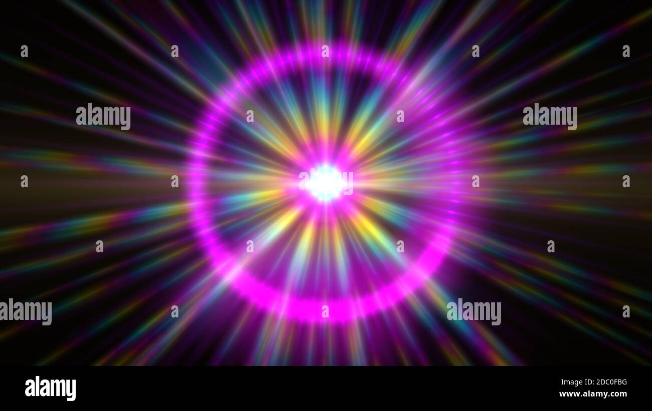pulse ray light star abstract, render illustration Stock Photo - Alamy