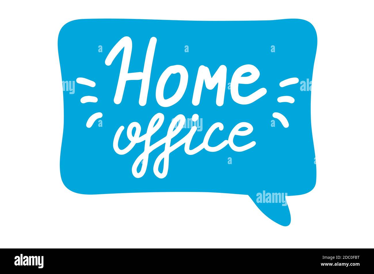 Home office. lettering calligraphy illustration. Work online,working ...