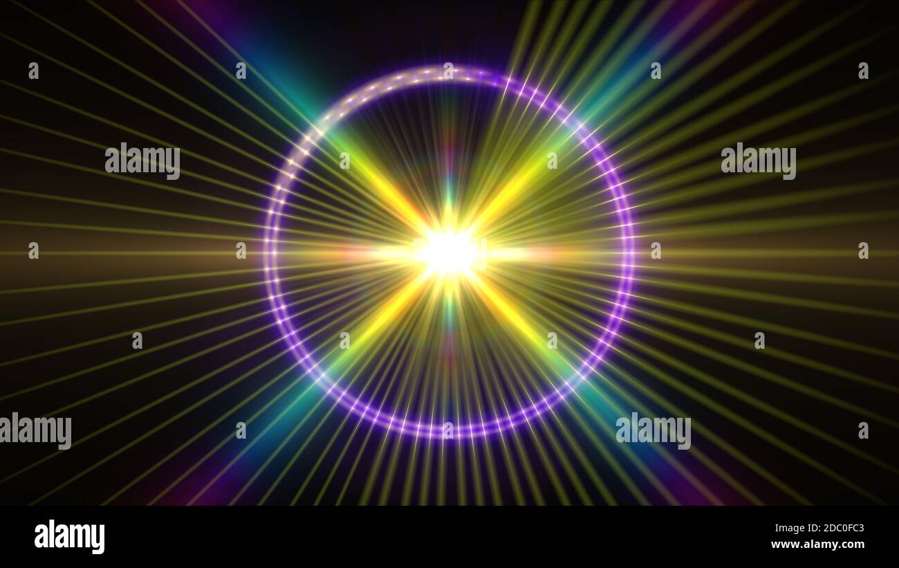pulse ray light star abstract, render illustration Stock Photo - Alamy