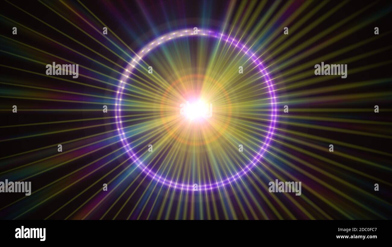 pulse ray light star abstract, render illustration Stock Photo - Alamy