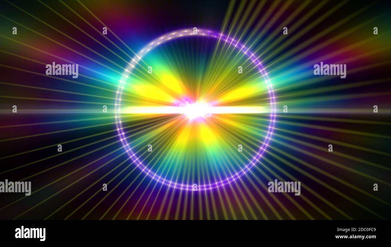 pulse ray light star abstract, render illustration Stock Photo - Alamy