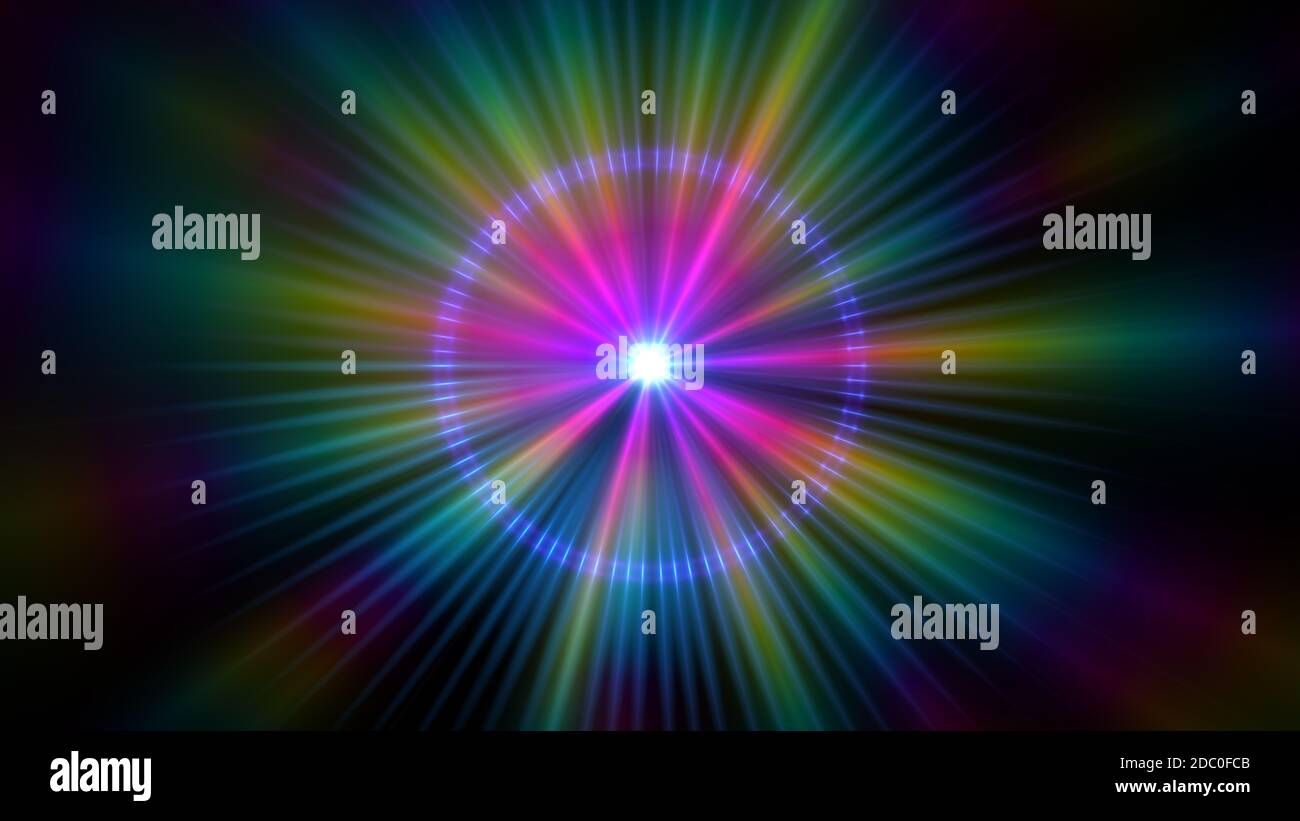 pulse ray light star abstract, render illustration Stock Photo - Alamy