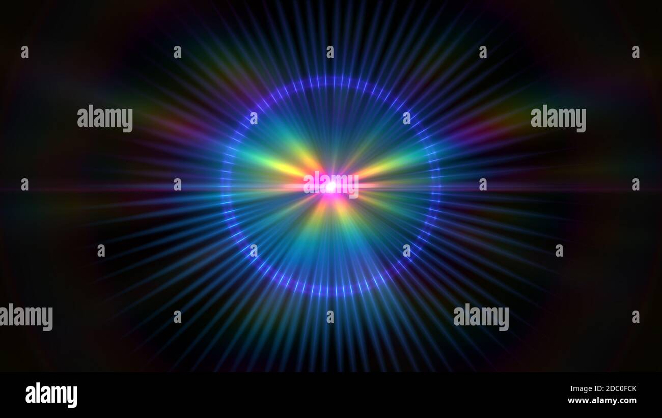 pulse ray light star abstract, render illustration Stock Photo - Alamy