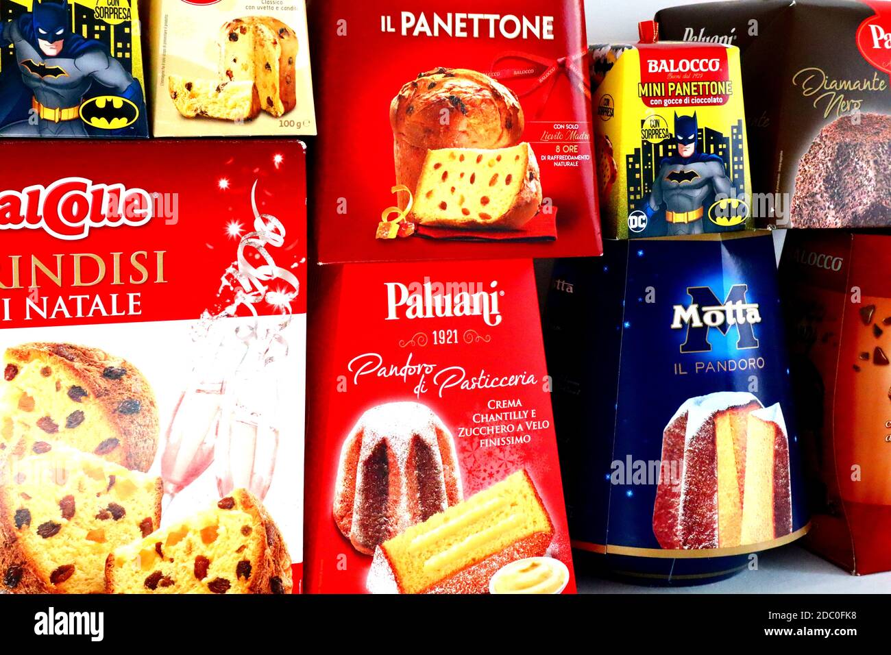 Traditional Italian Christmas Cakes Panettone and Pandoro produced by ...