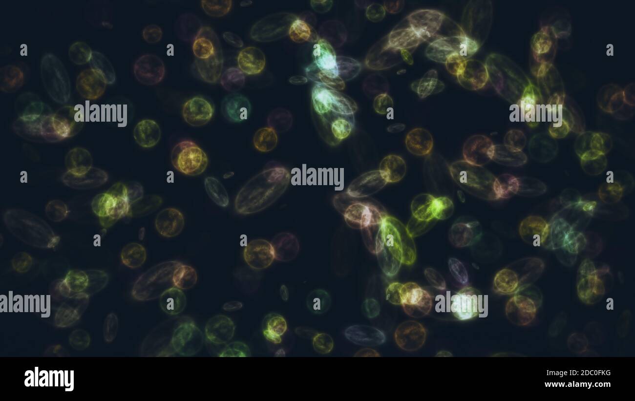 bacteria microorganisms microscope close up, illustration render Stock ...