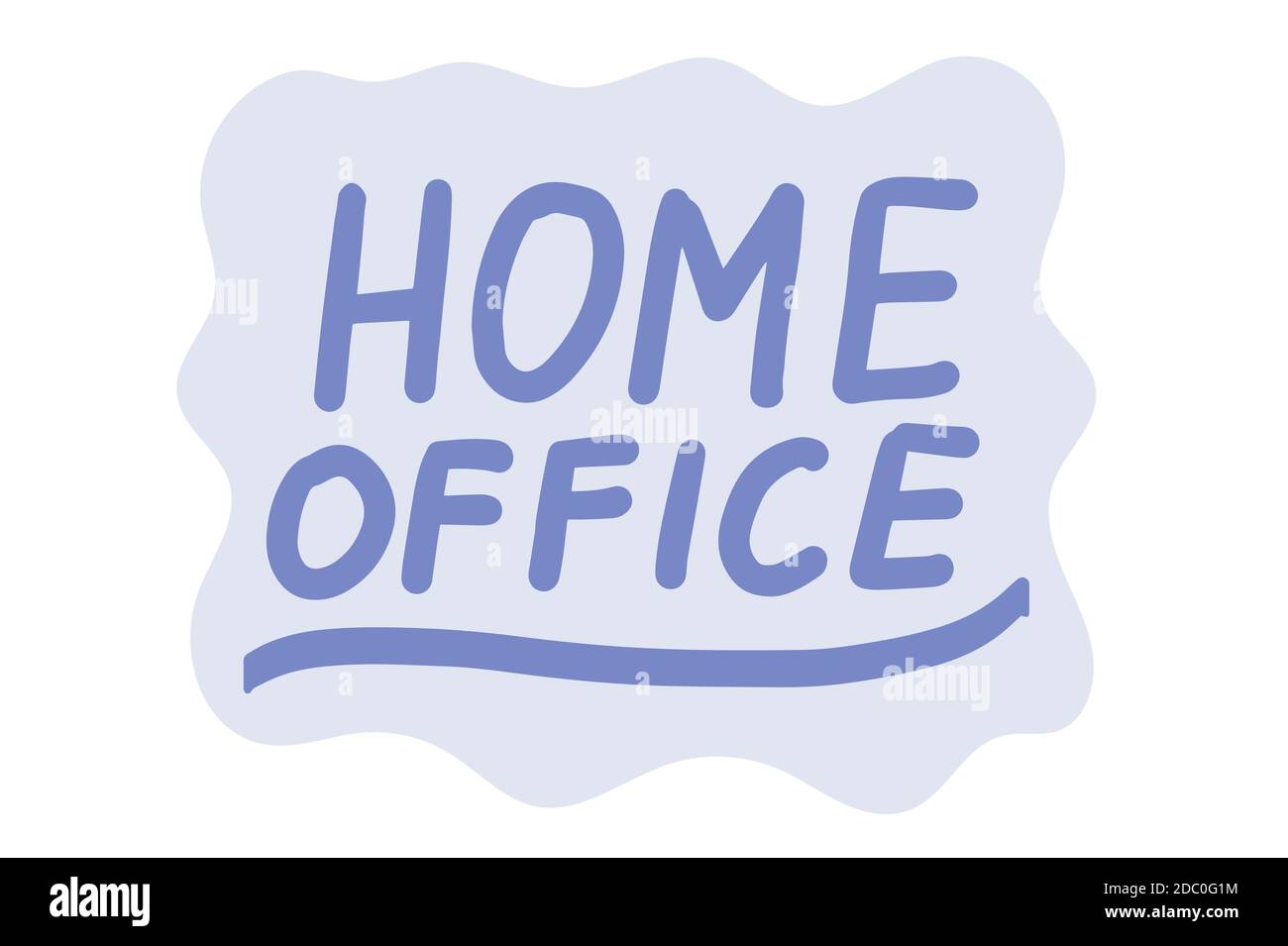 Home office. lettering calligraphy illustration. Work online,working ...