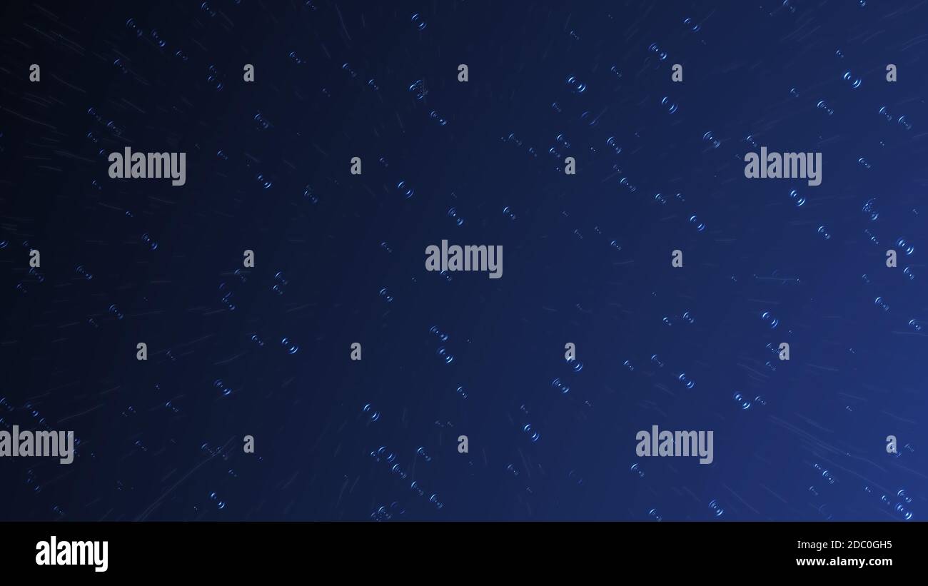 rain splash abstract blue background, render illustration Stock Photo ...