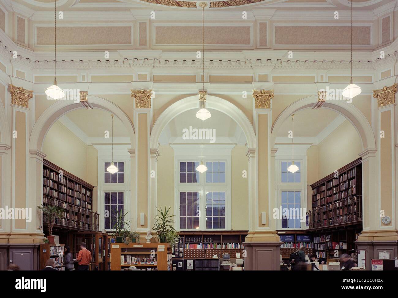1997, The interior of Edinburgh central Library, Scotland. UK Stock ...