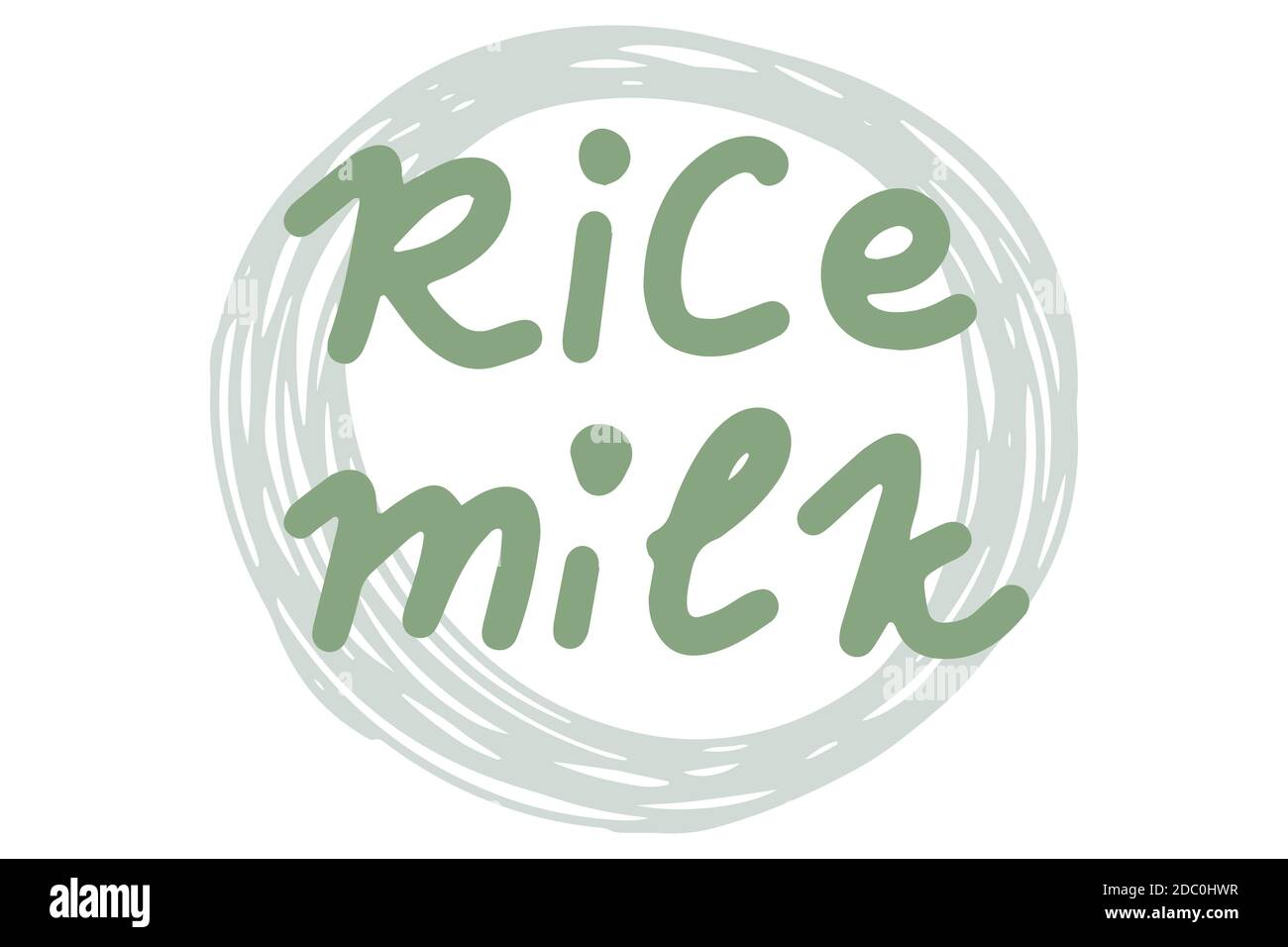 Rice Milk. Vector element for logos, labels, badges, stickers. Vector ...