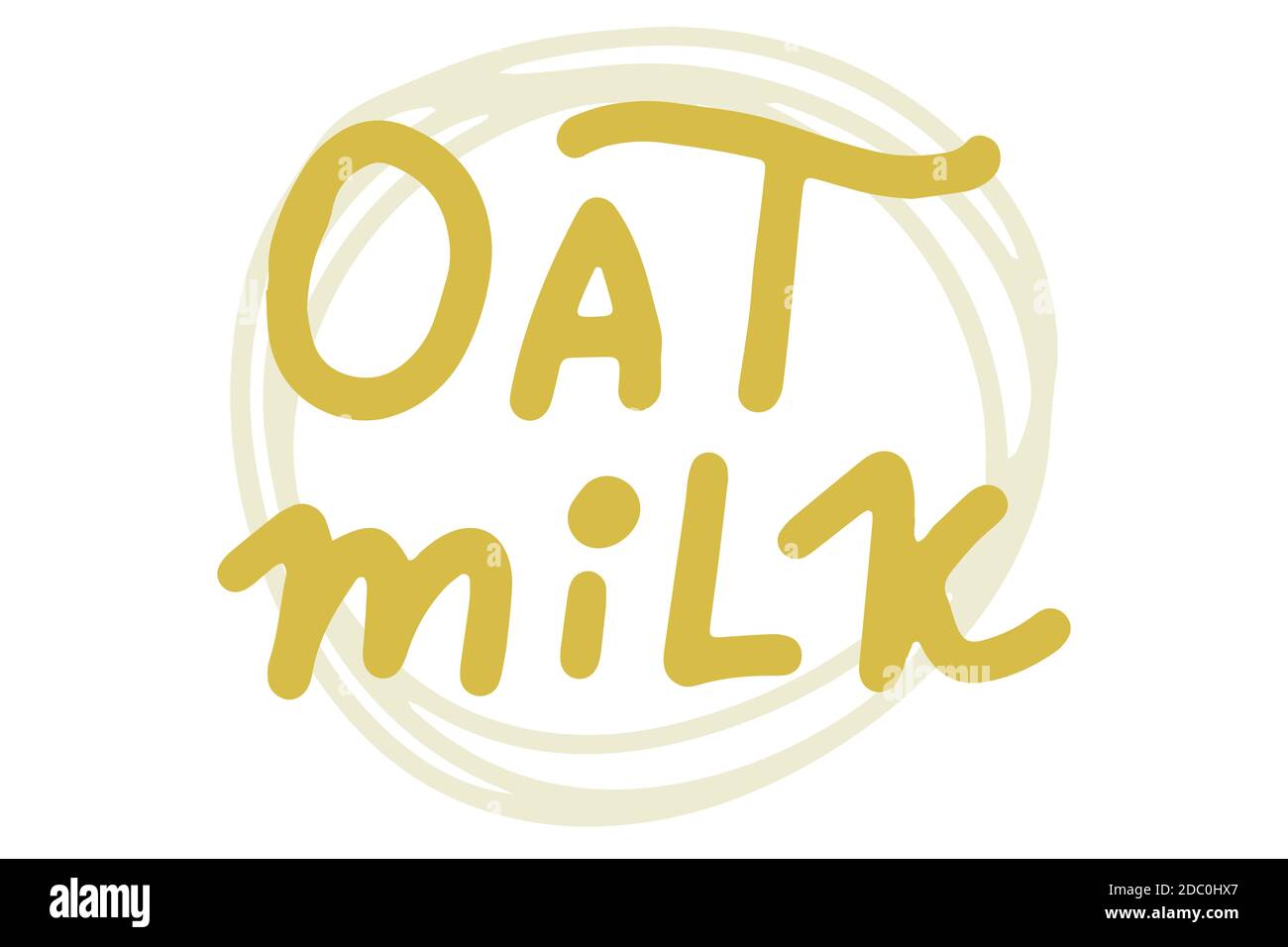 Oat Milk. Vector element for logos, labels, badges, stickers. Vector ...