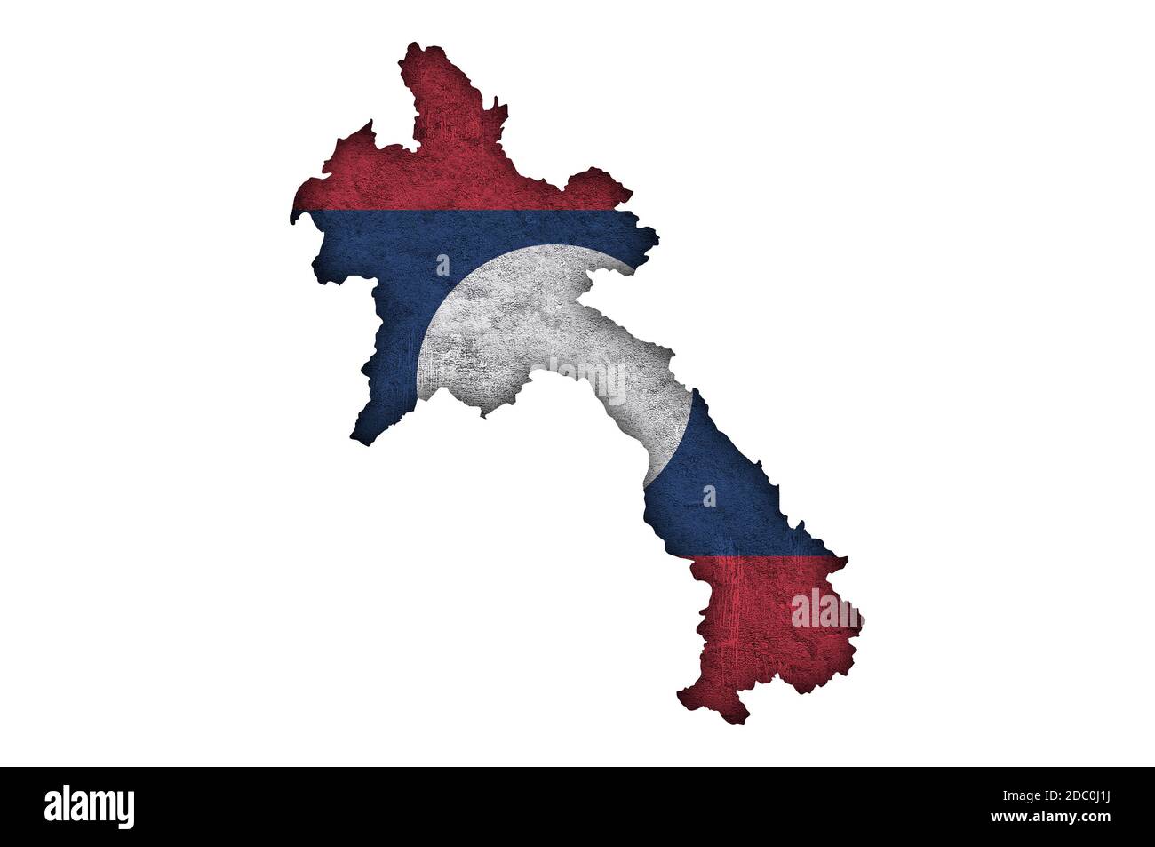 Laos map and flag Cut Out Stock Images & Pictures - Alamy
