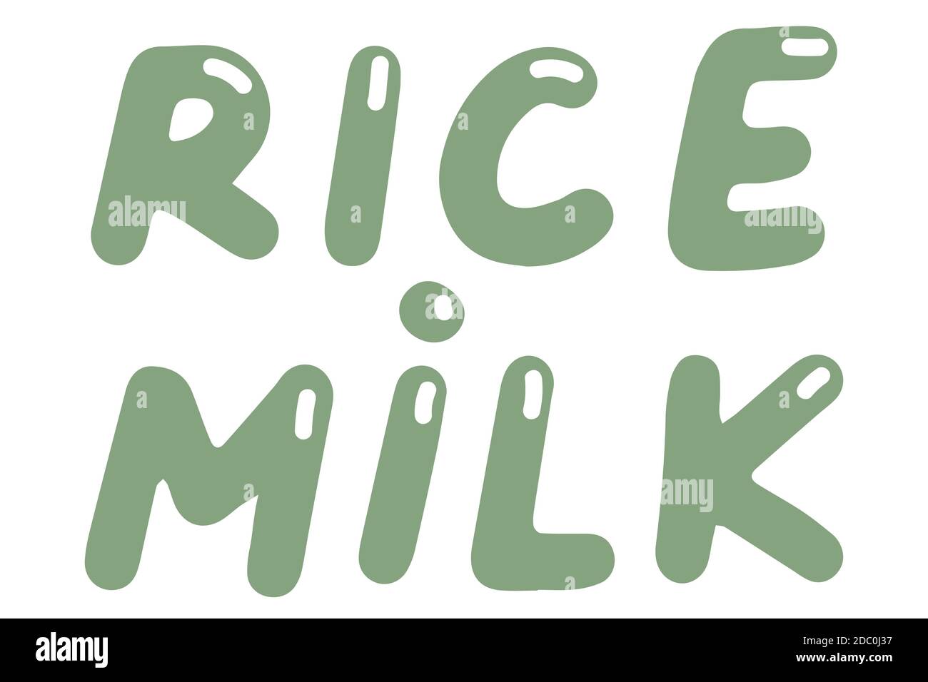 Rice milk drink Stock Vector Images - Alamy