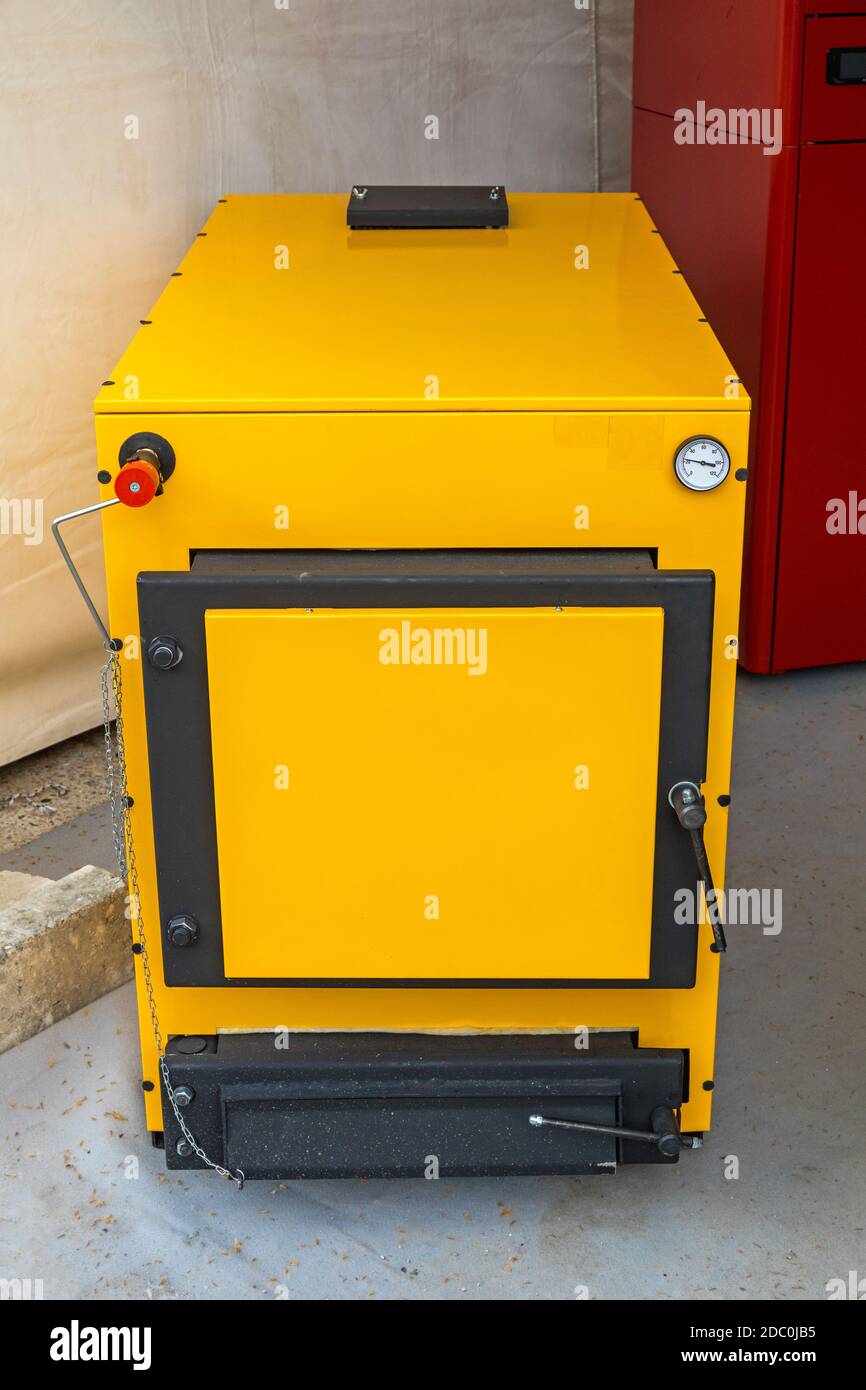 Biomass and Solid Fuel Eco Boiler System Stock Photo - Alamy