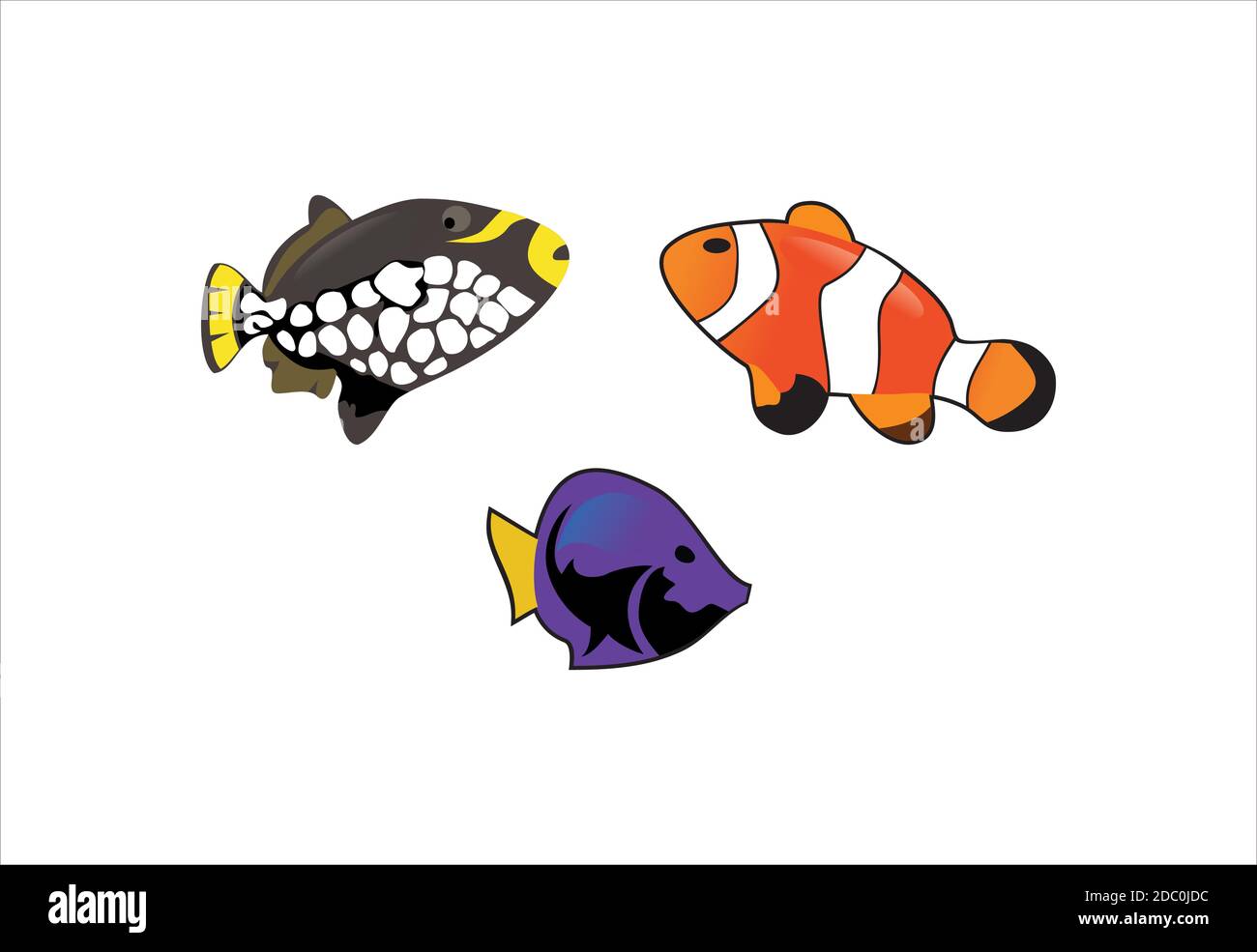 Cartoon character fish hi-res stock photography and images - Alamy