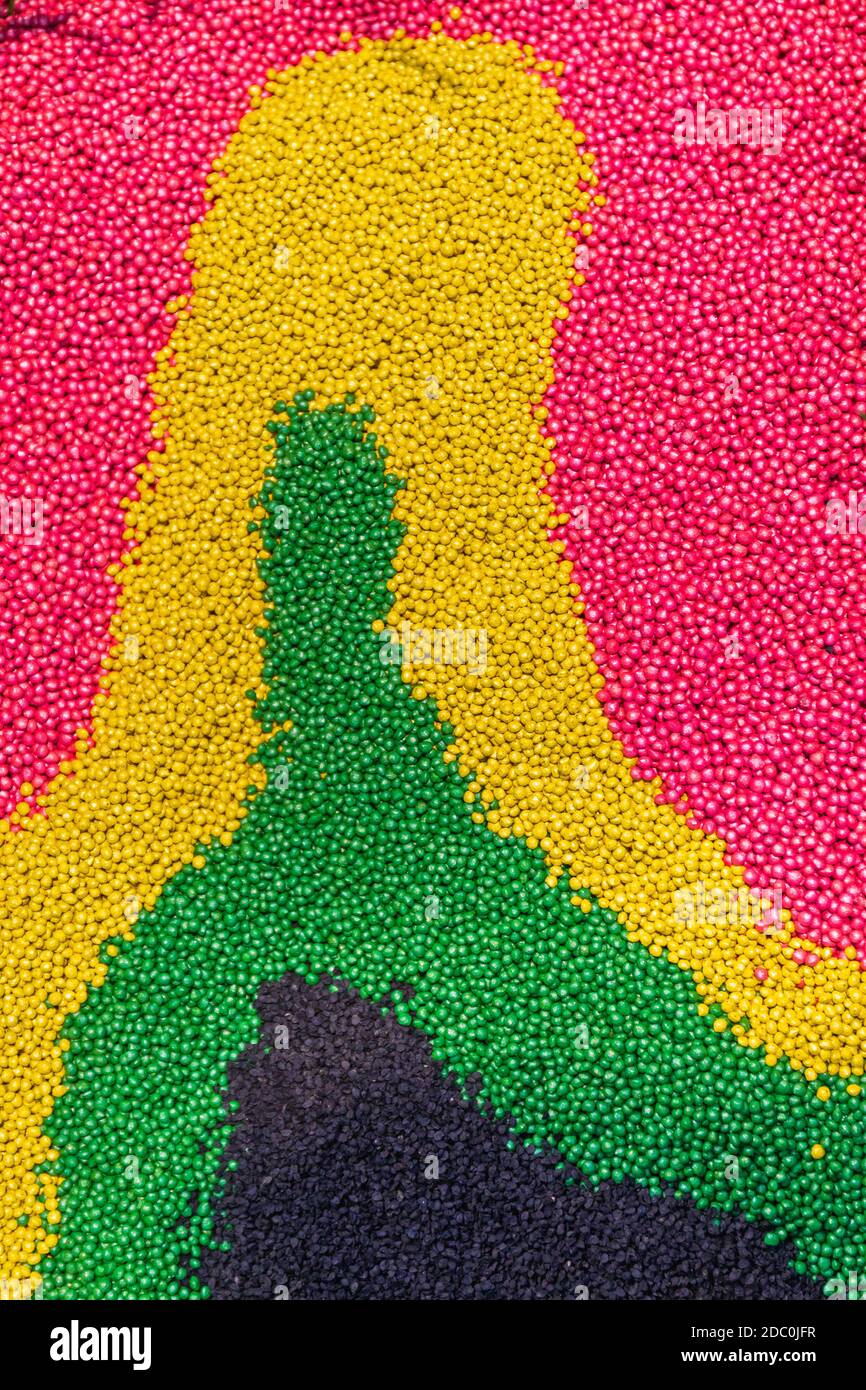 Many Colourful Small Ball Grains Agriculture Decoration Stock Photo - Alamy
