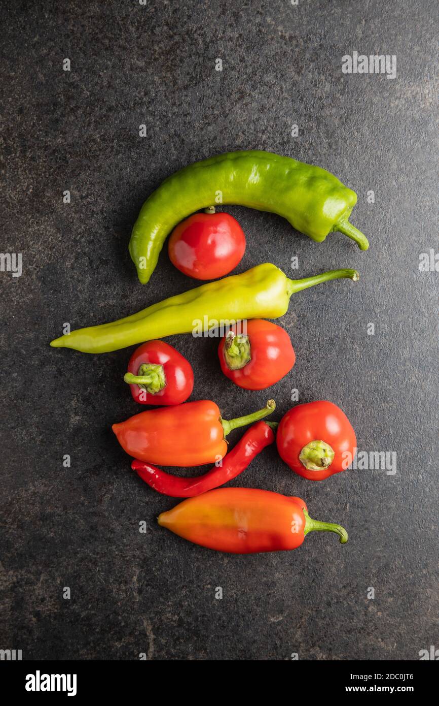 Various types of peppers hi-res stock photography and images - Alamy