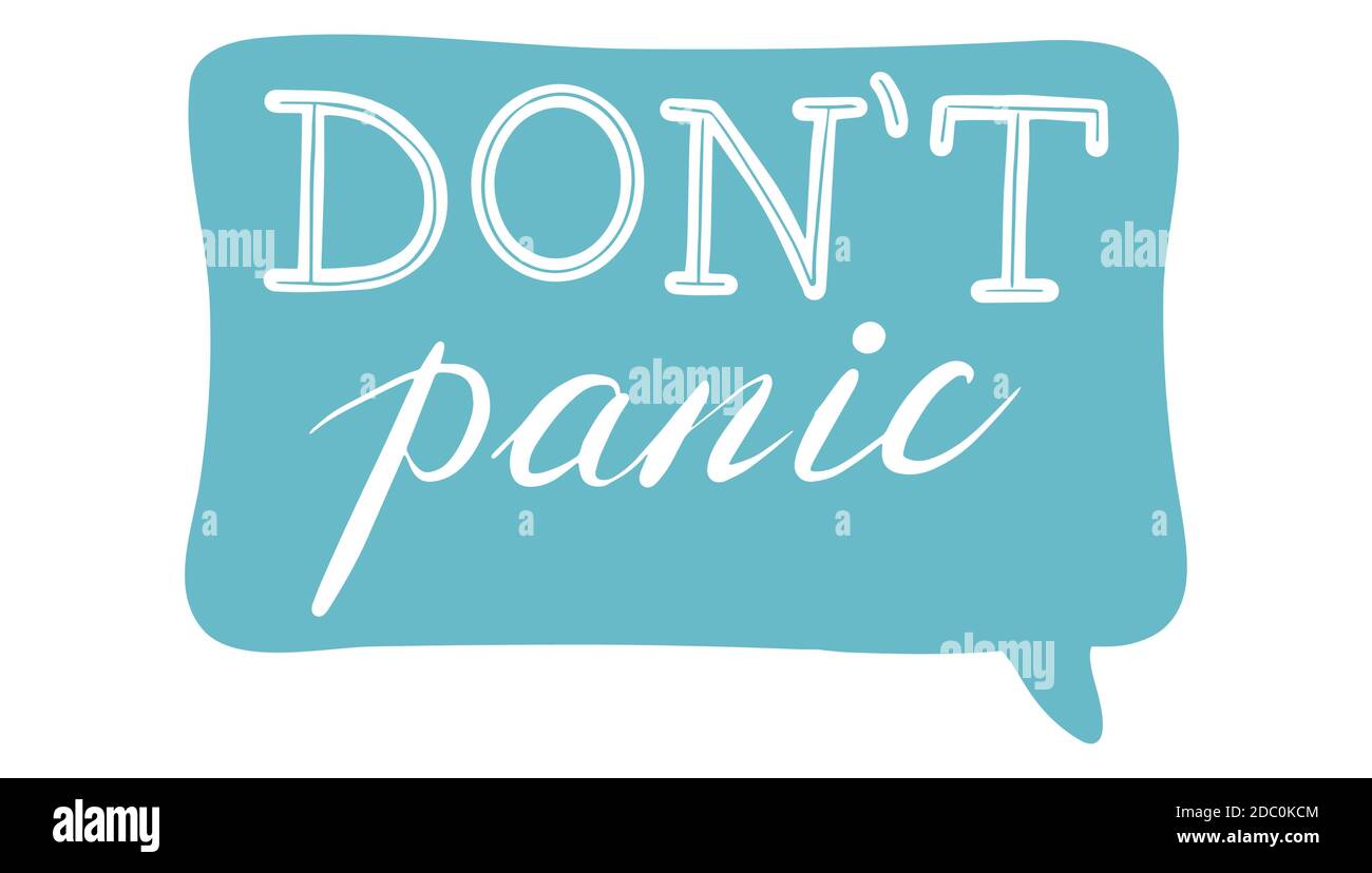 Keep calm dont panic slogan Stock Vector Images - Alamy