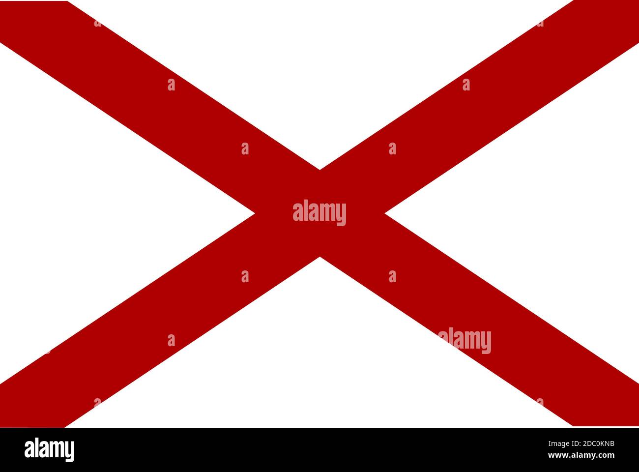 The flag of the United States stae Alabama Stock Photo - Alamy