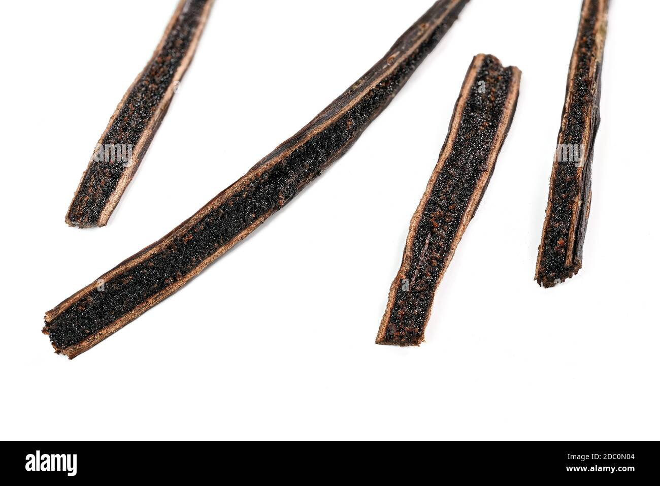 Vanilla seeds detail Cut Out Stock Images & Pictures - Alamy