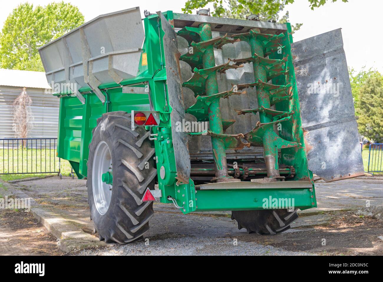 Manure Spreader Machine Trailer for Agriculture Stock Photo - Alamy